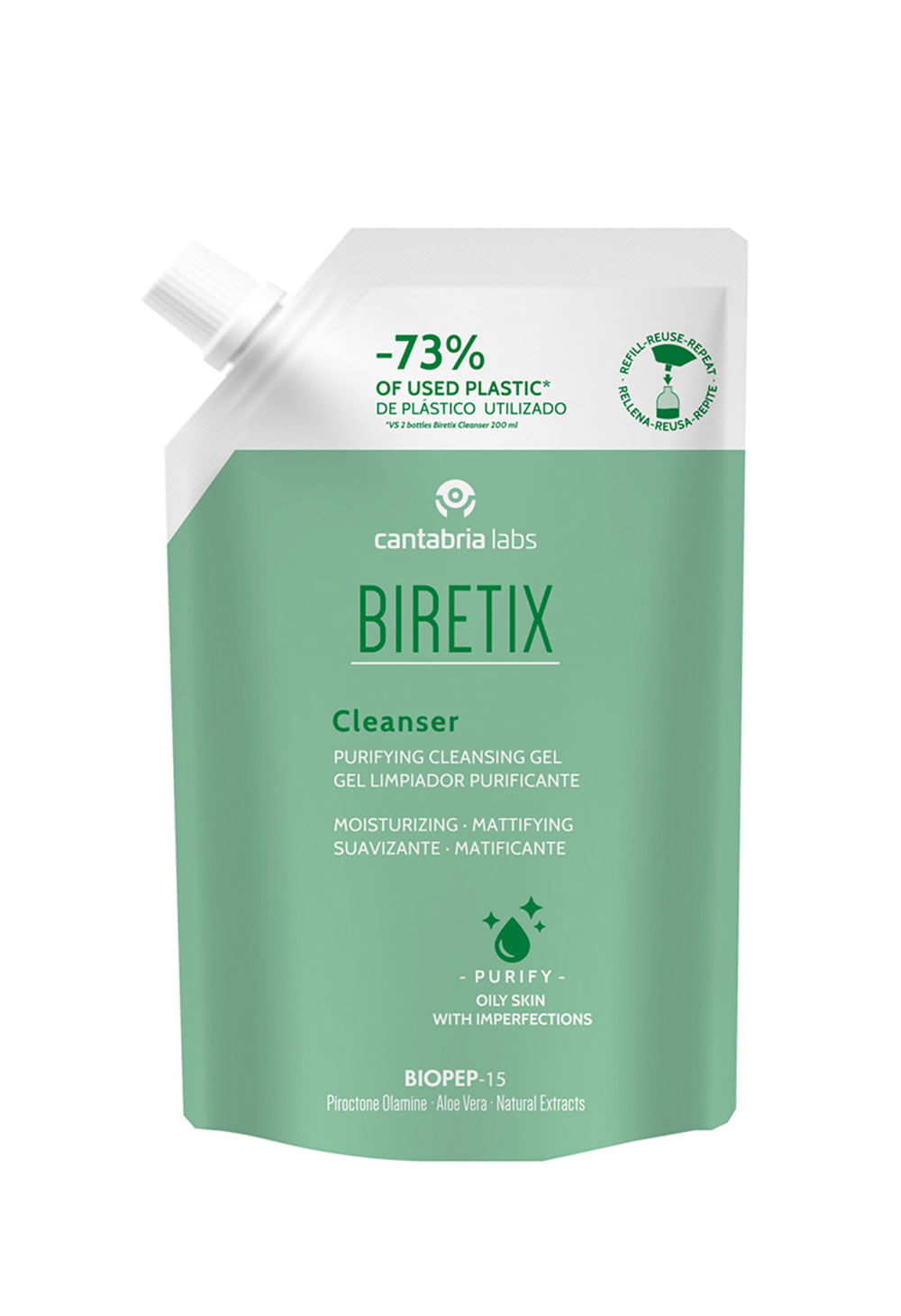 Biretix Cleanser Gel Limpiador 400ml Refill