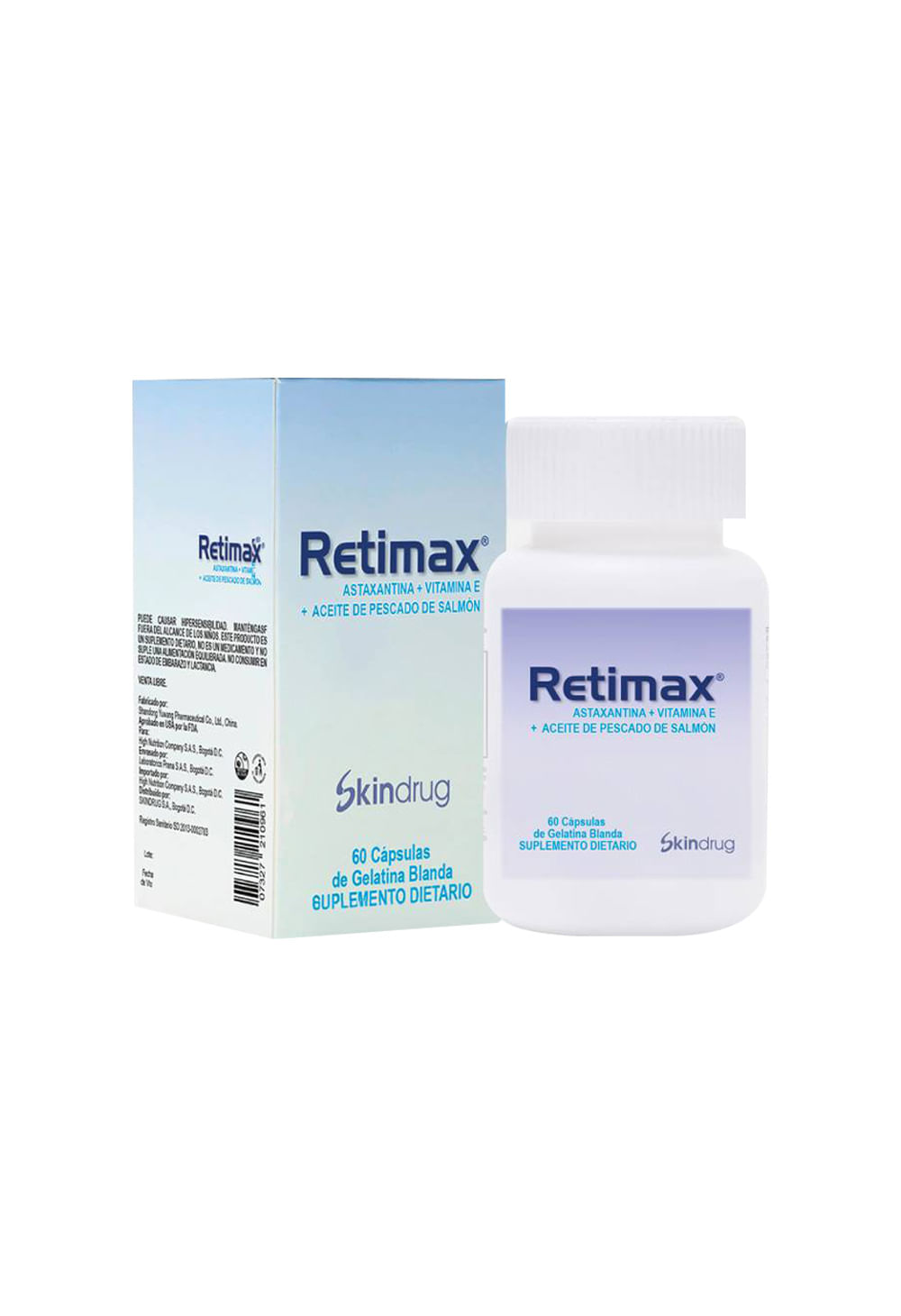Retimax Astaxantina Frasco X 60 Capsulas